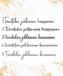 Tervetuloa-kyltti – Humussa